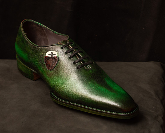 Wholecut Pig Skin Leather Shoes 1A